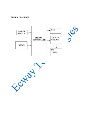 Hand movement based fan or light controlling | DOC