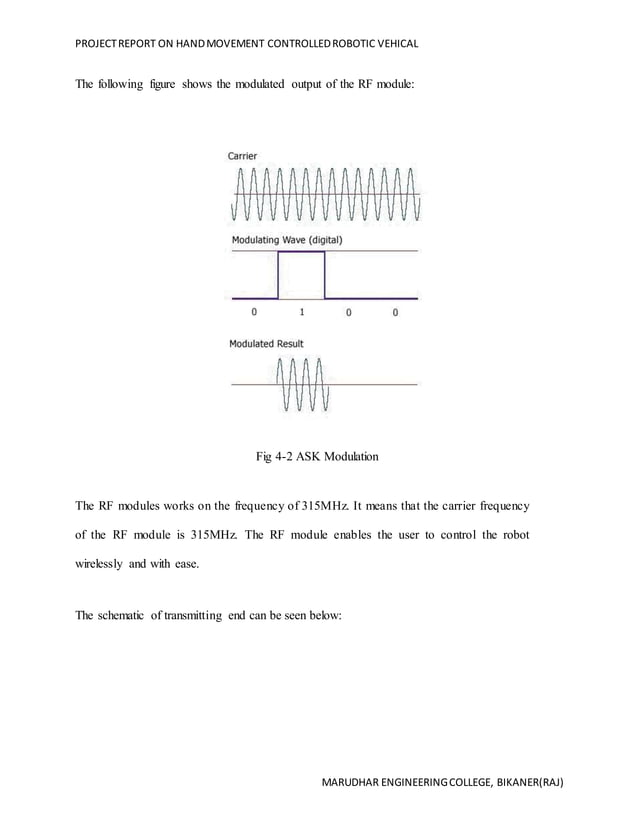 Hand movement controlled robotic vehicle | DOCX | Robotics | Technology & Computing