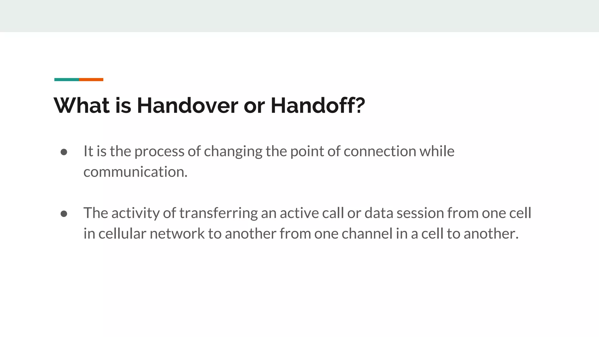 Handoff or Handover and Types | PDF | Technology & Computing