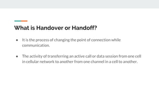 Handoff or Handover and Types | PDF | Technology & Computing