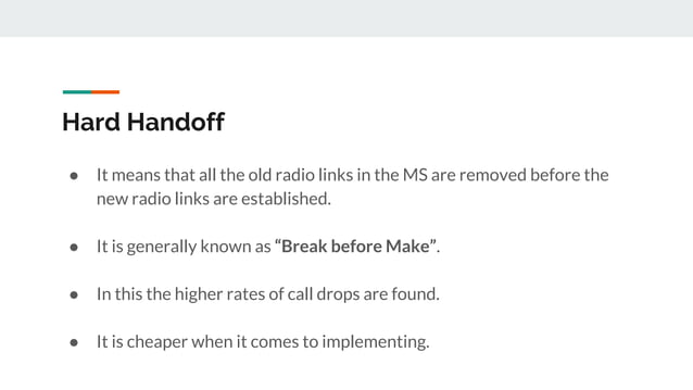 Handoff or Handover and Types | PPT
