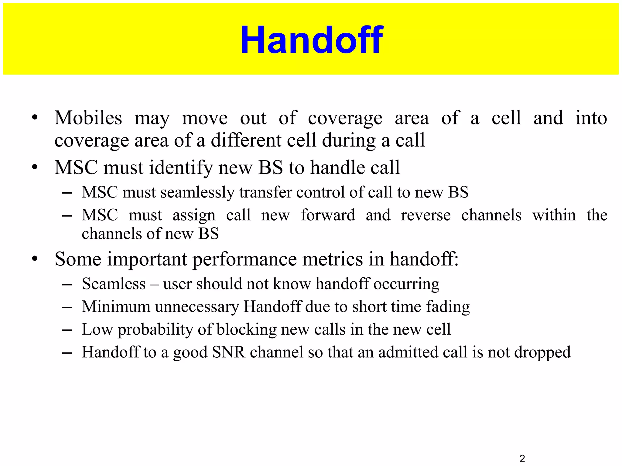 Handoff | PDF