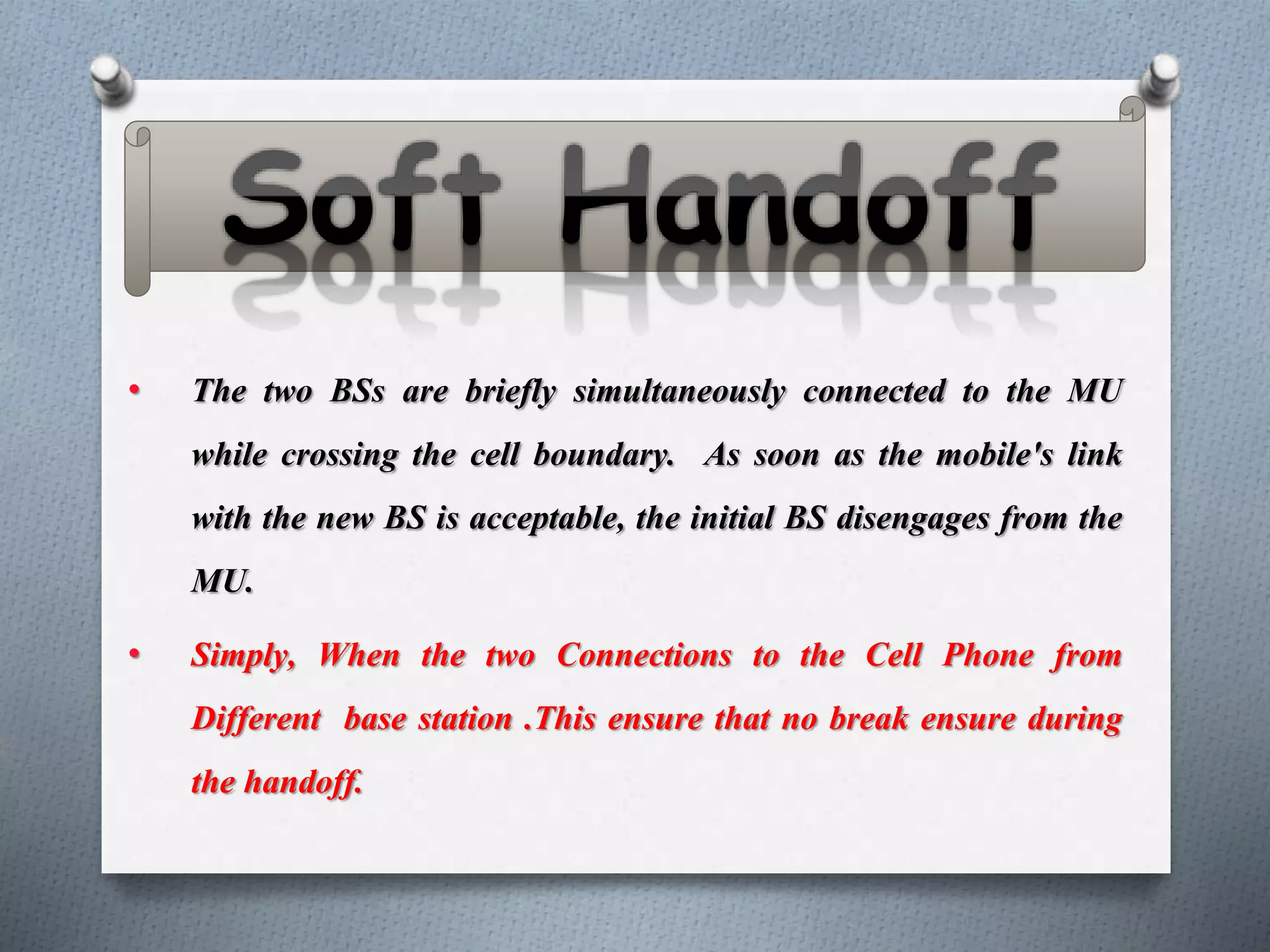 Handoff and its type | PPTX | Computer Networking | Computing