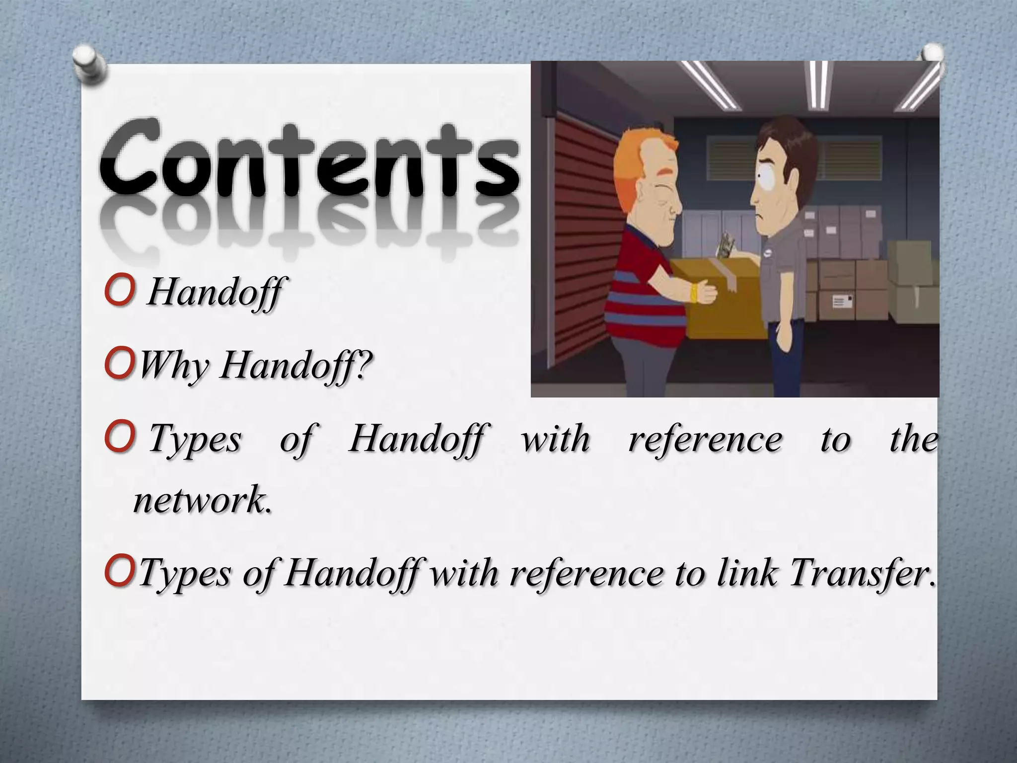 Handoff And Its Type Pptx Computer Networking Computing