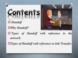 Handoff and its type | PPTX