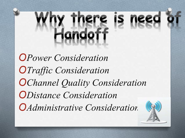 Handoff And Its Type Pptx Computer Networking Computing
