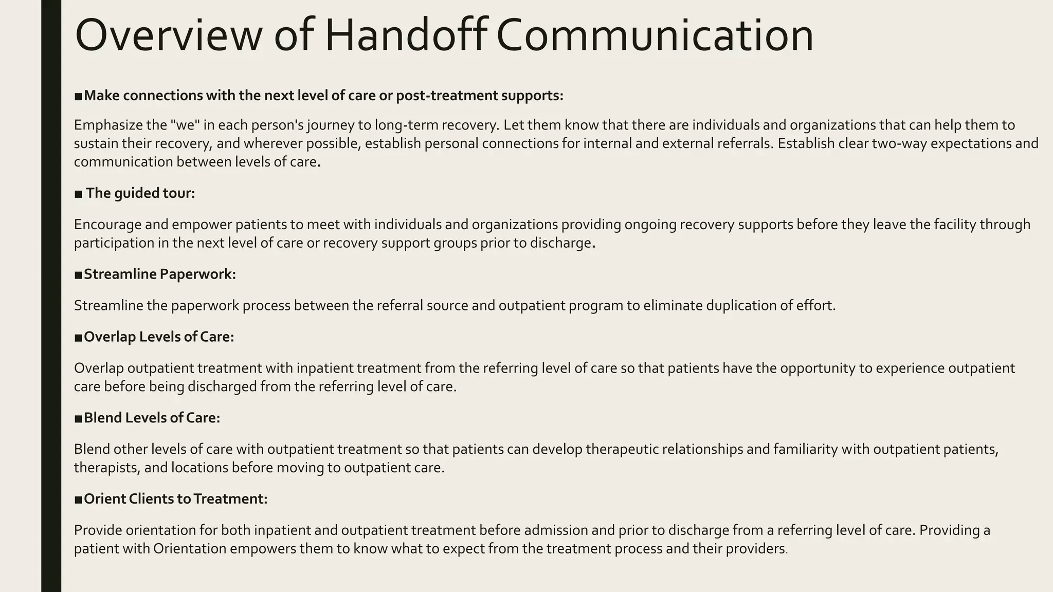 Hand off communication | PPTX