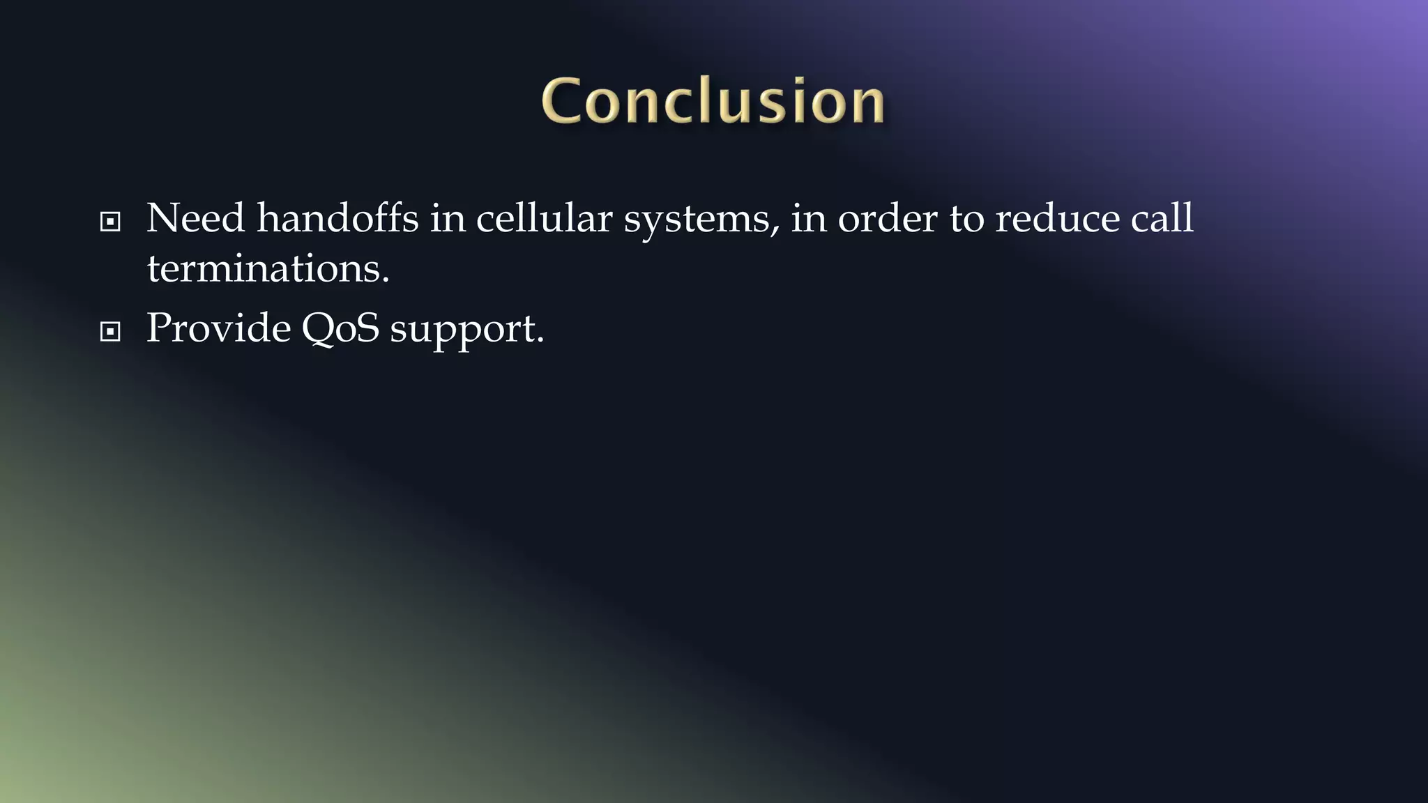 Handoff in cellular systems | PDF