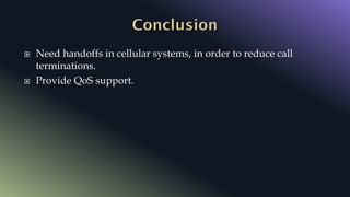 Handoff in cellular systems | PDF