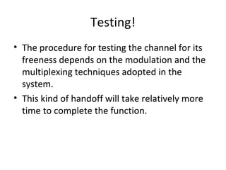 Handoff parameters | PPT