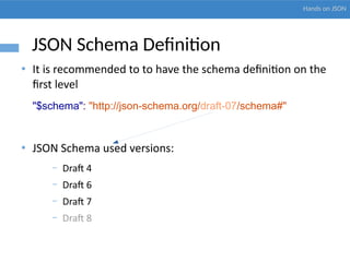 Hands on JSON | PPT