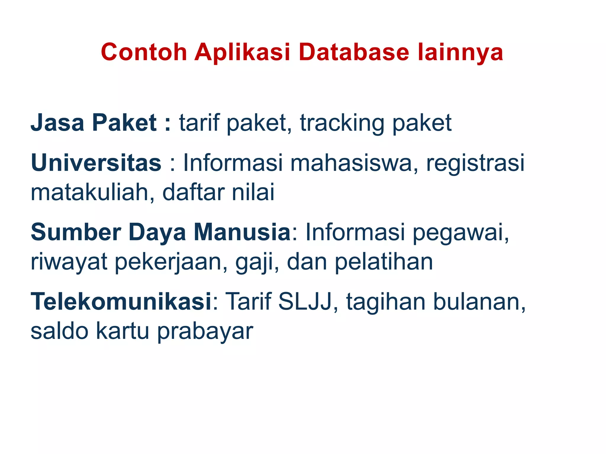 Mata Kuliah Basis Data | ODP