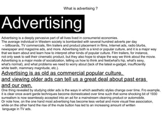 Advertising and culture | PPT