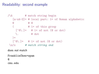 Stop overusing regular expressions! | PPT
