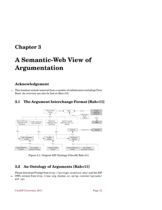 Handout: Argumentation in Artificial Intelligence: From Theory to ...