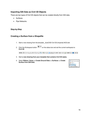 A practical guide to GIS in Civil 3D | PDF