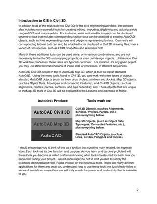 A practical guide to GIS in Civil 3D | PDF