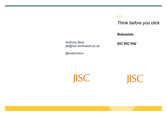 Handout boilerplate - think before you click | PDF | Search | Internet