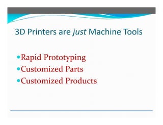 Handout: 'Introduction to 3D Printing' (Jeff Smith) | PDF