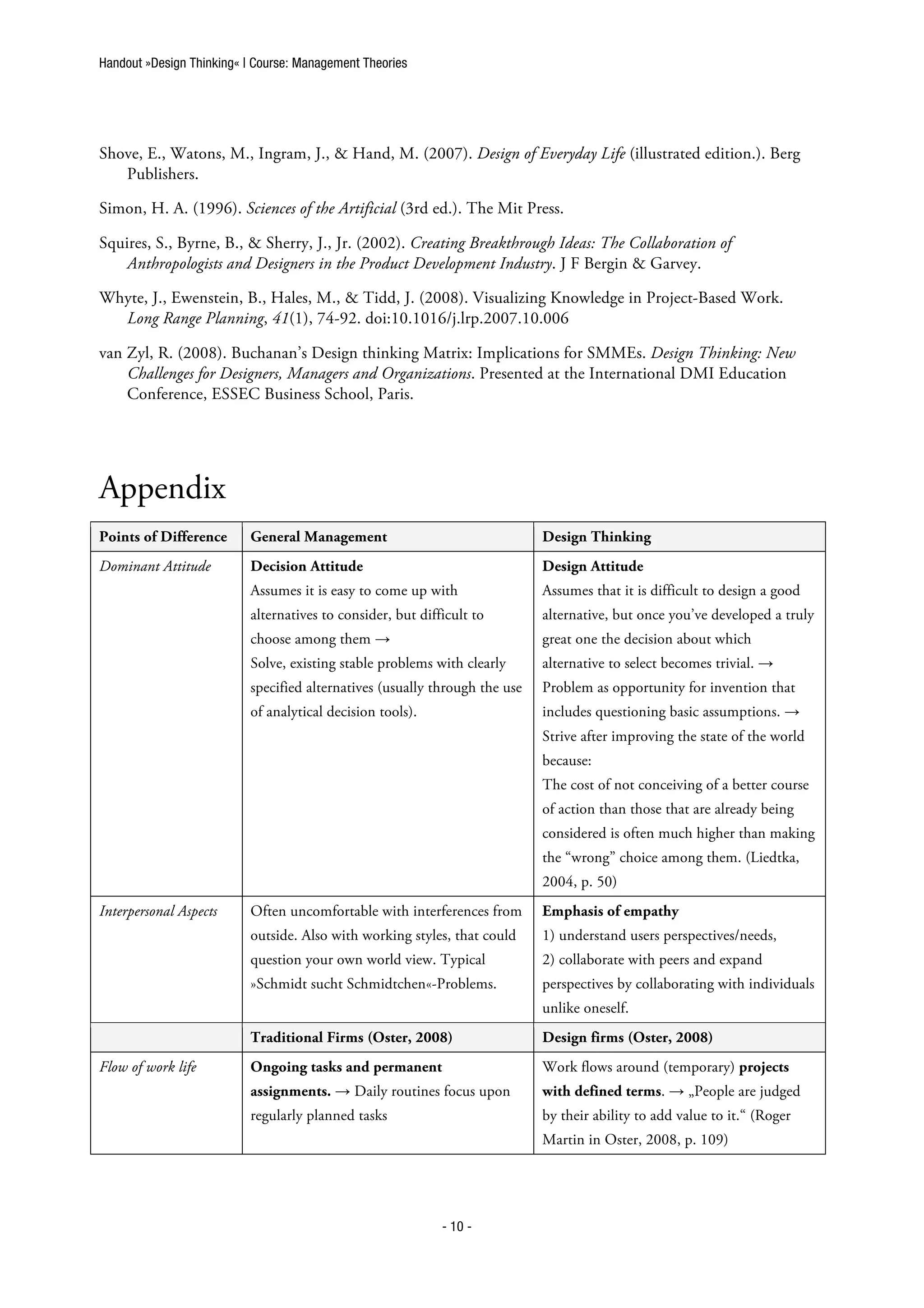 Design Thinking - Handout | PDF