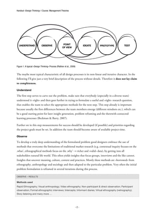 Design Thinking - Handout | PDF