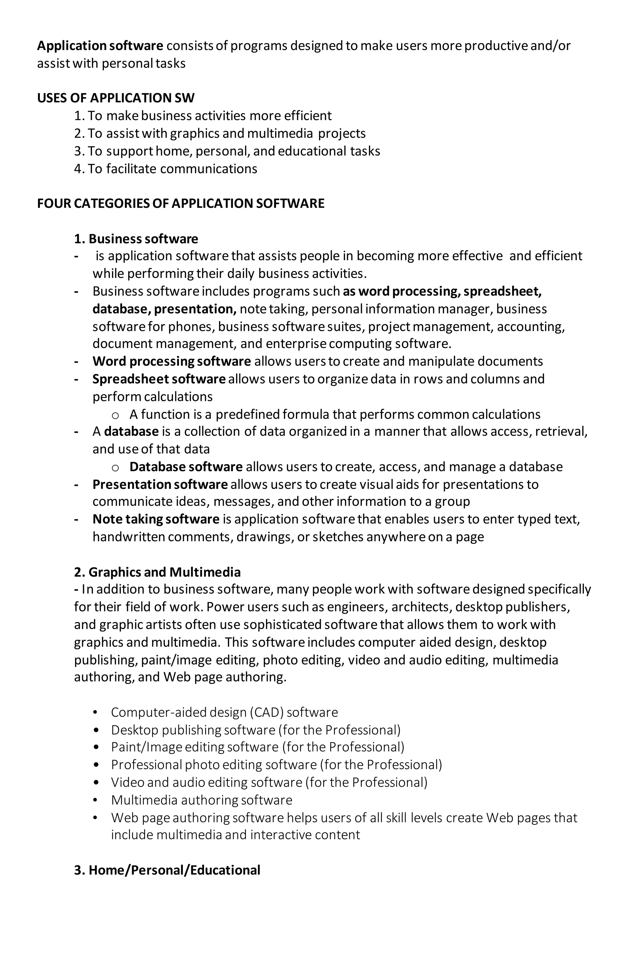 Information Computer Technology Handouts (Part I) | PDF