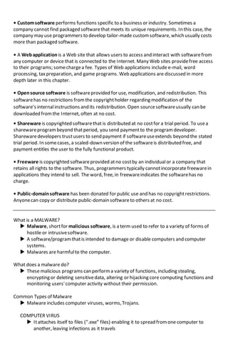 Information Computer Technology Handouts (Part I) | DOCX