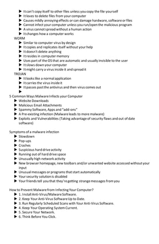 Information Computer Technology Handouts (Part I) | DOCX