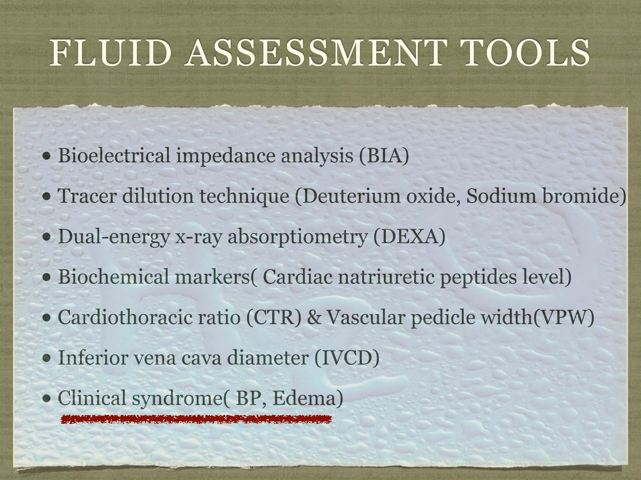 Hand out - volume management in pd patient | PPT