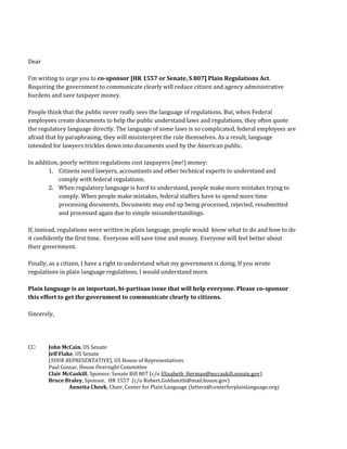 (How-to Handout for AZ voters) How you can support the Plain ...