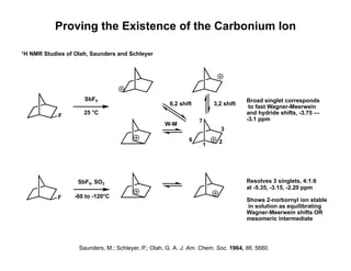 Handout- Nonclassical Carbocations Chemistry | PPTX