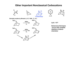 Handout- Nonclassical Carbocations Chemistry | PPTX