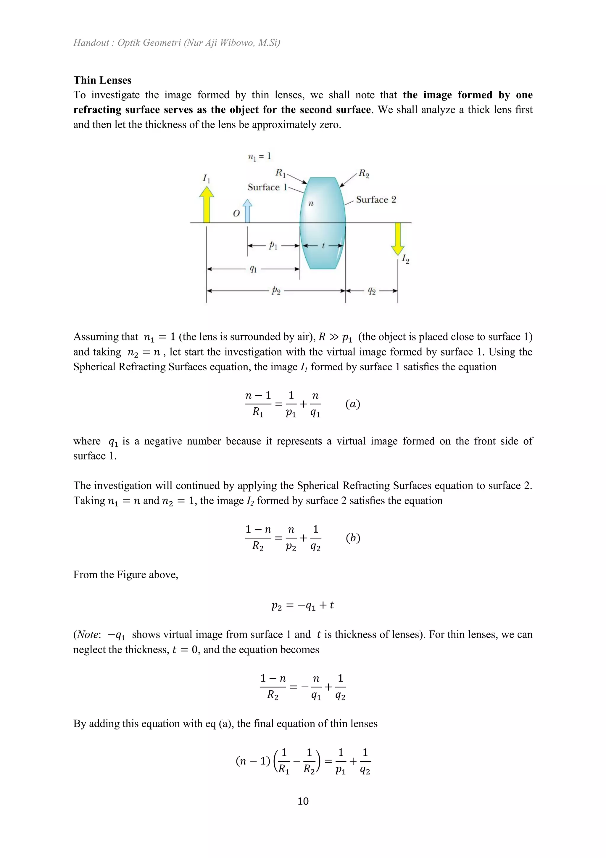 Handout optik-geometri-english | PDF