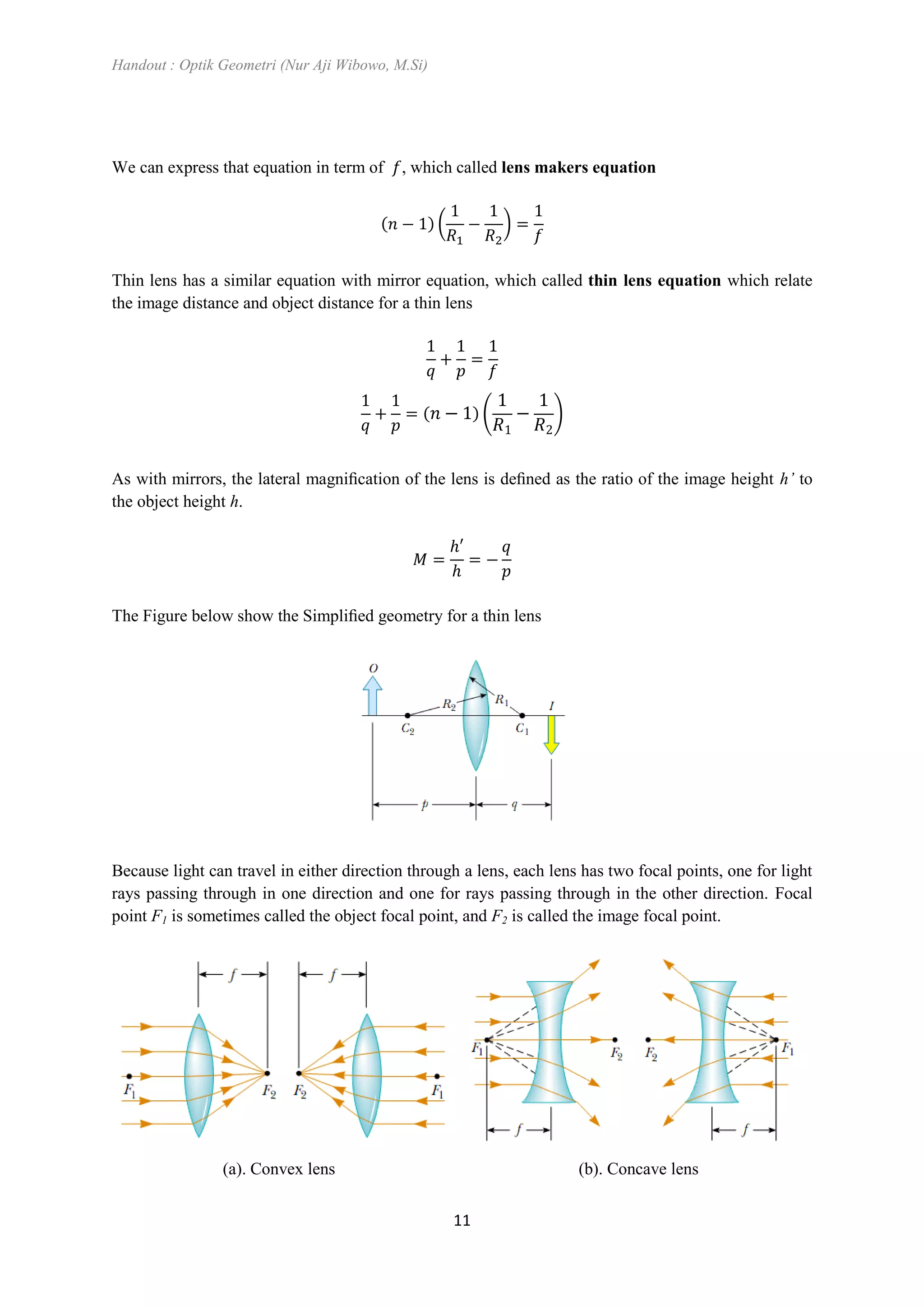 Handout optik-geometri-english | PDF