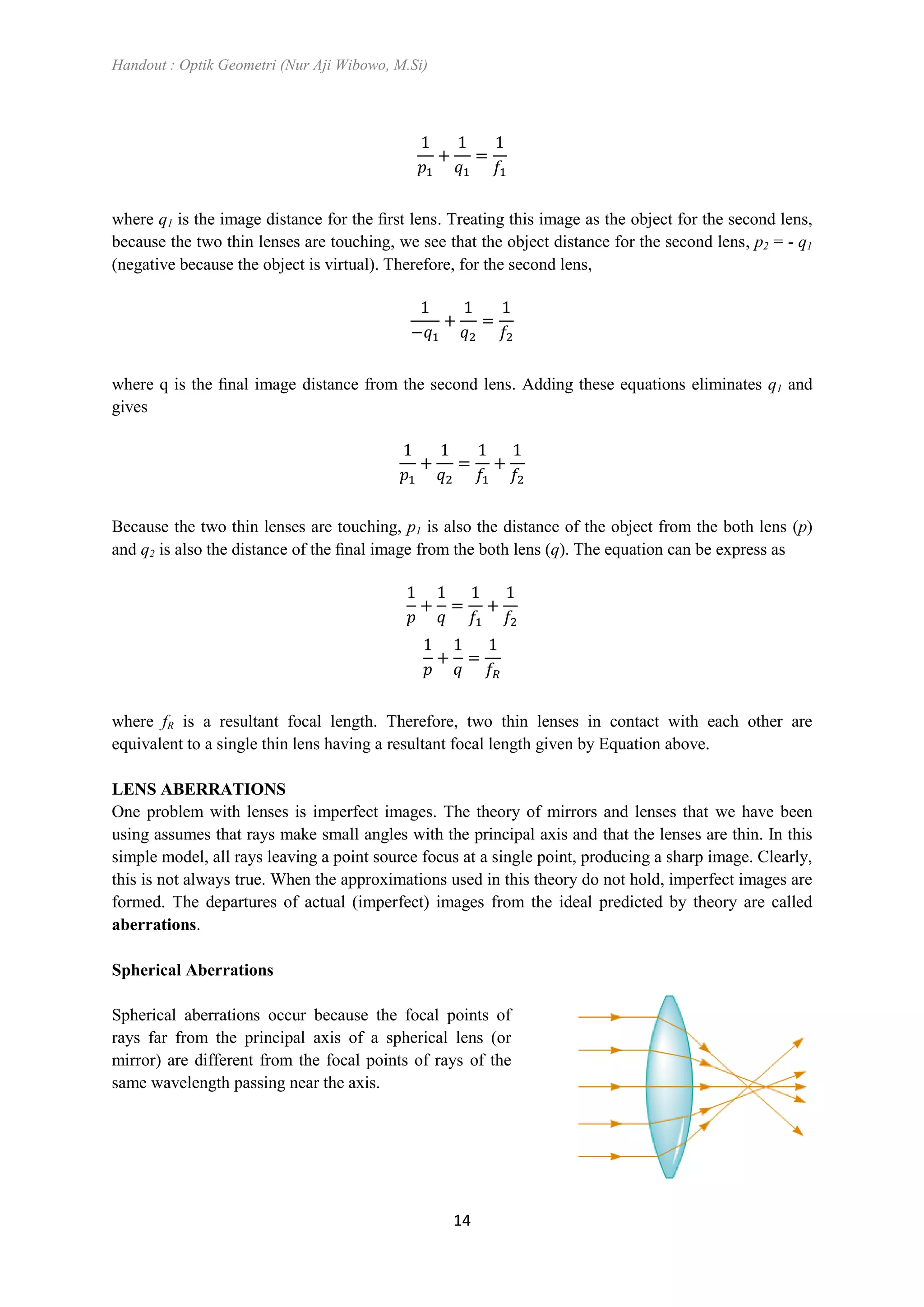 Handout optik-geometri-english | PDF