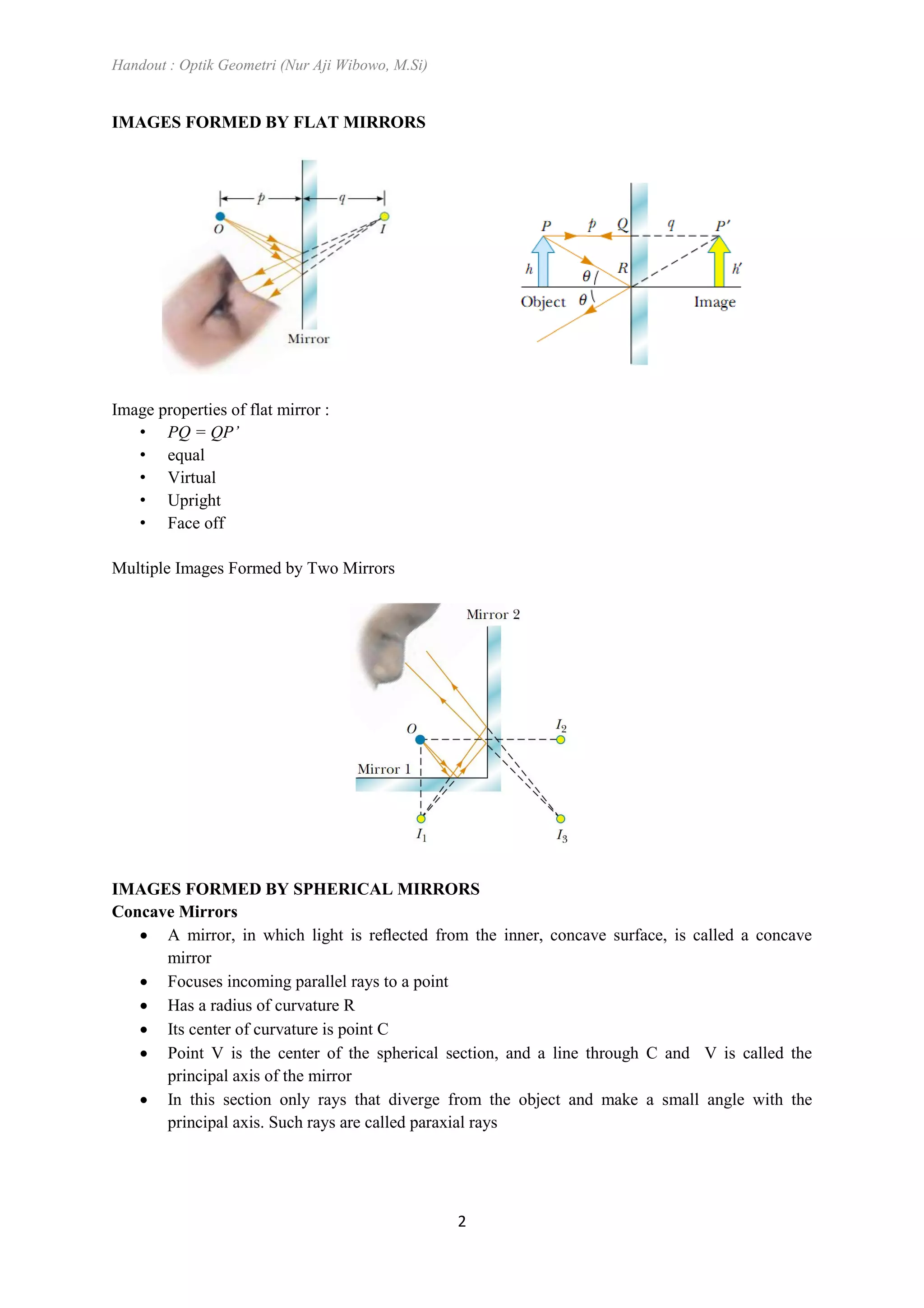 Handout optik-geometri-english | PDF