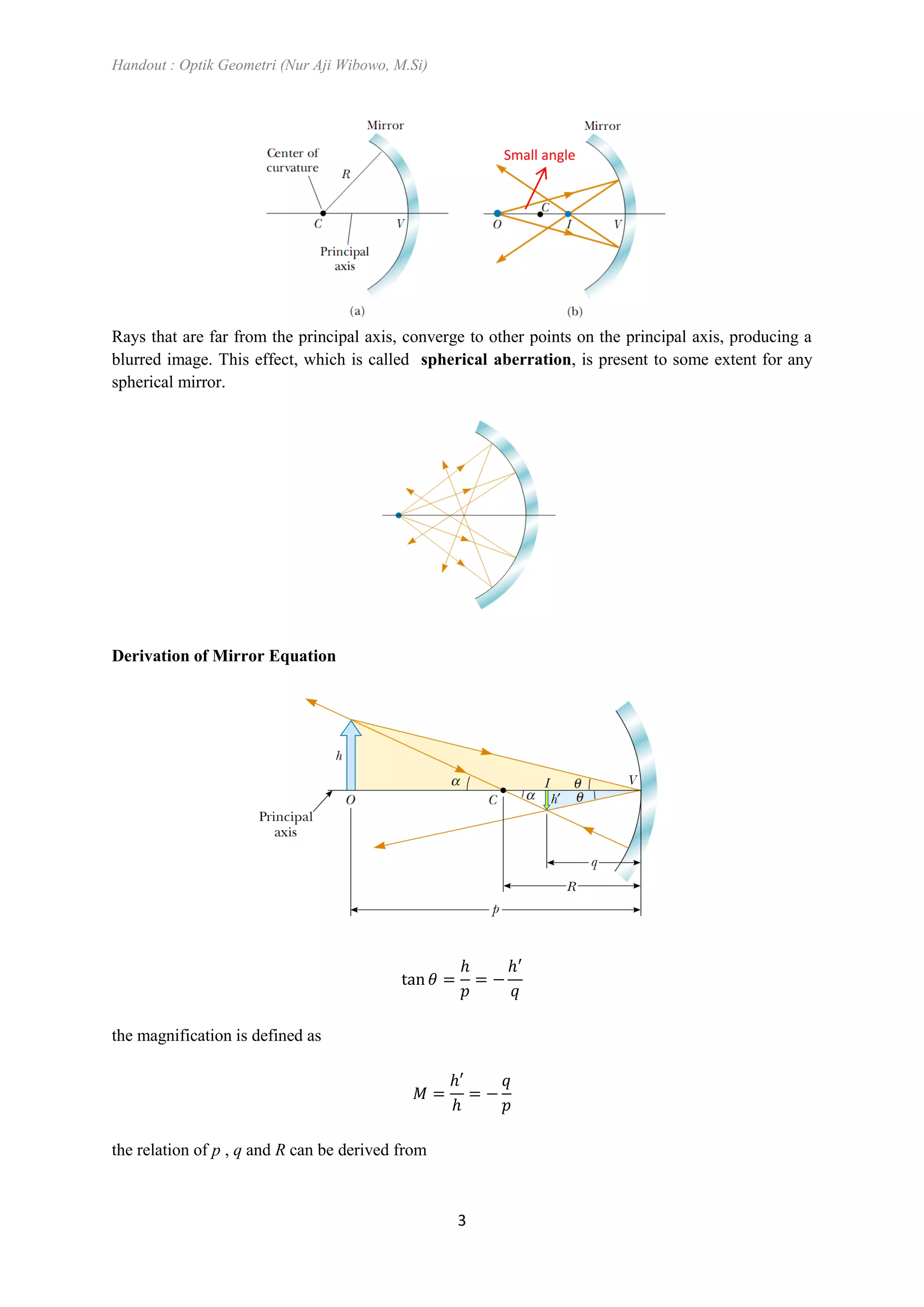 Handout optik-geometri-english | PDF