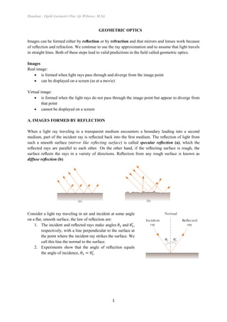 Handout optik-geometri-english | PDF
