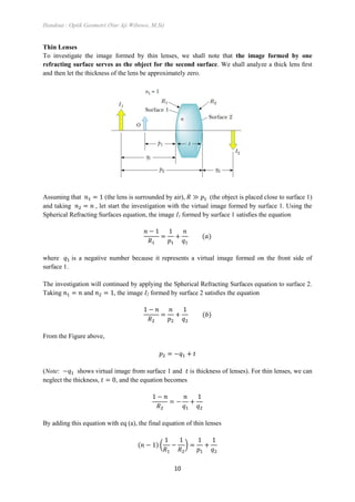 Handout optik-geometri-english | PDF
