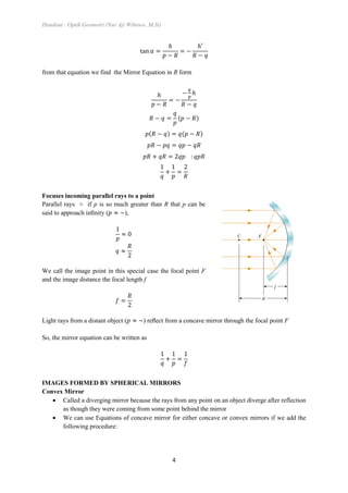 Handout optik-geometri-english | PDF