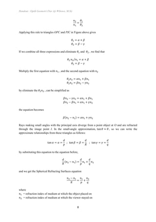 Handout optik-geometri-english | PDF