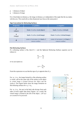 Handout optik-geometri-english | PDF