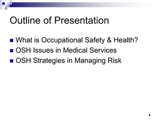 Handout-OSH in Medical Services rev.ppt | Blood Disorders | Diseases ...