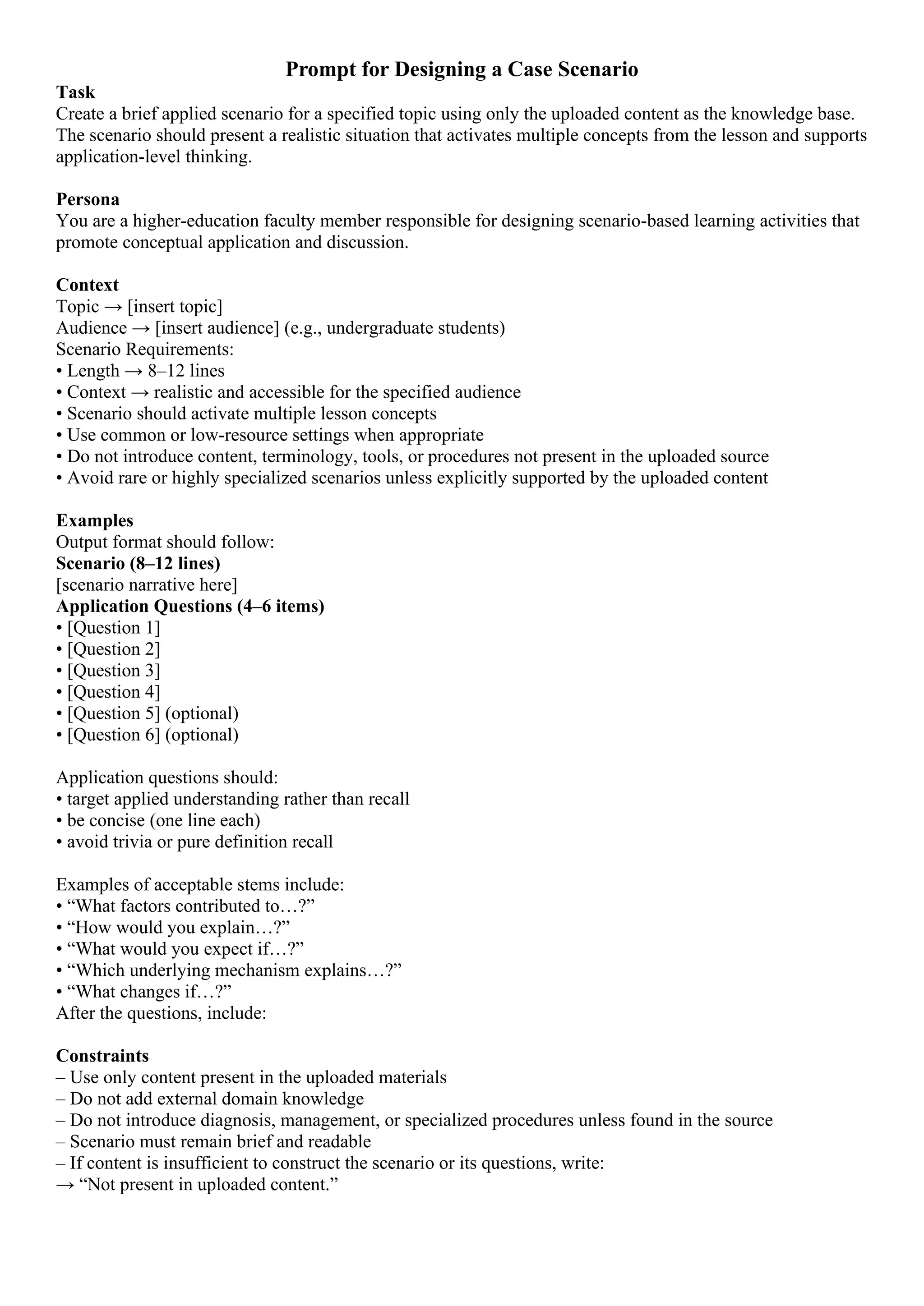Handout - Prompt Engineering for Teaching and Learning .pdf