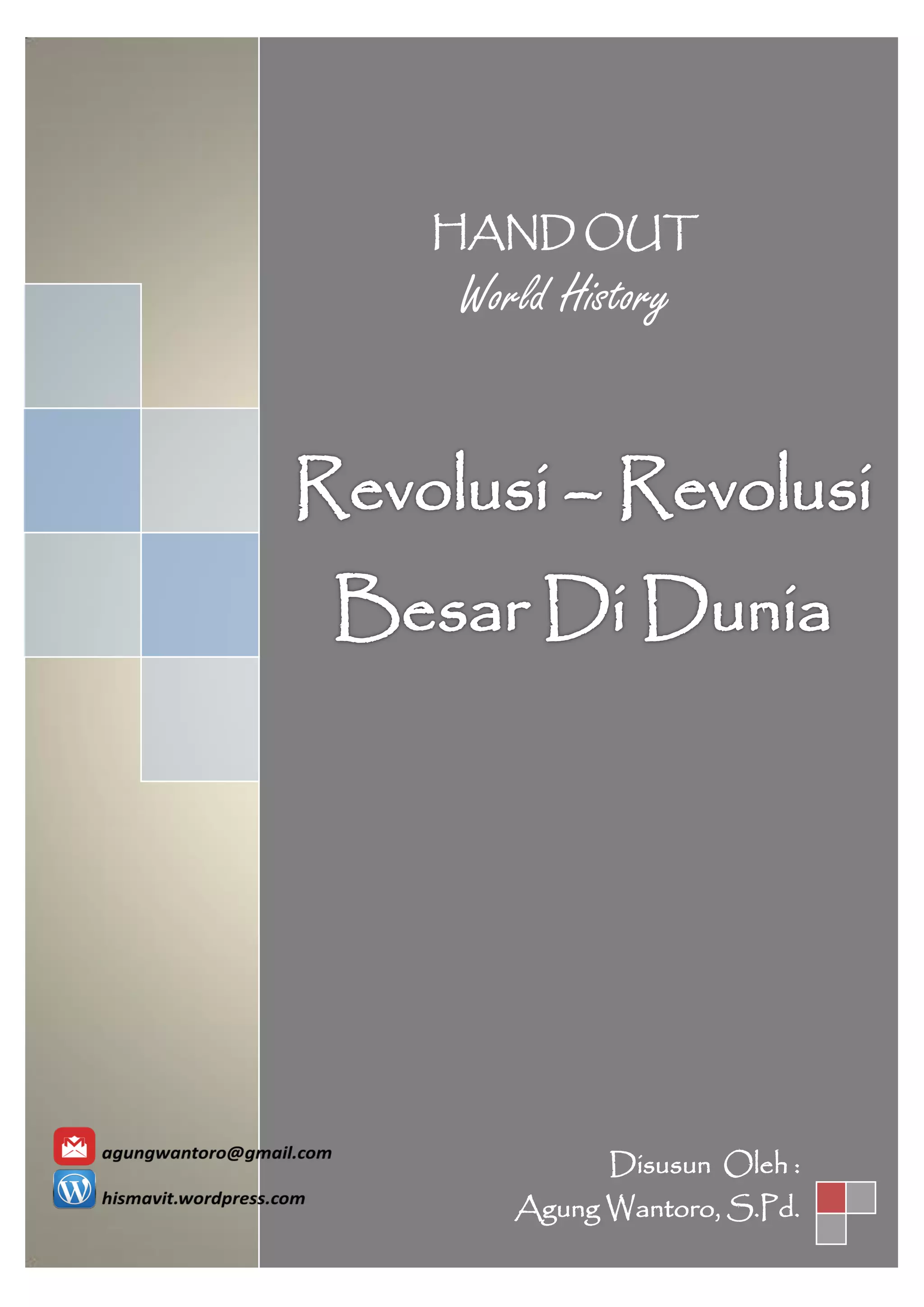 Hand Out (Revolusi - Revolusi Besar di Dunia) | PDF