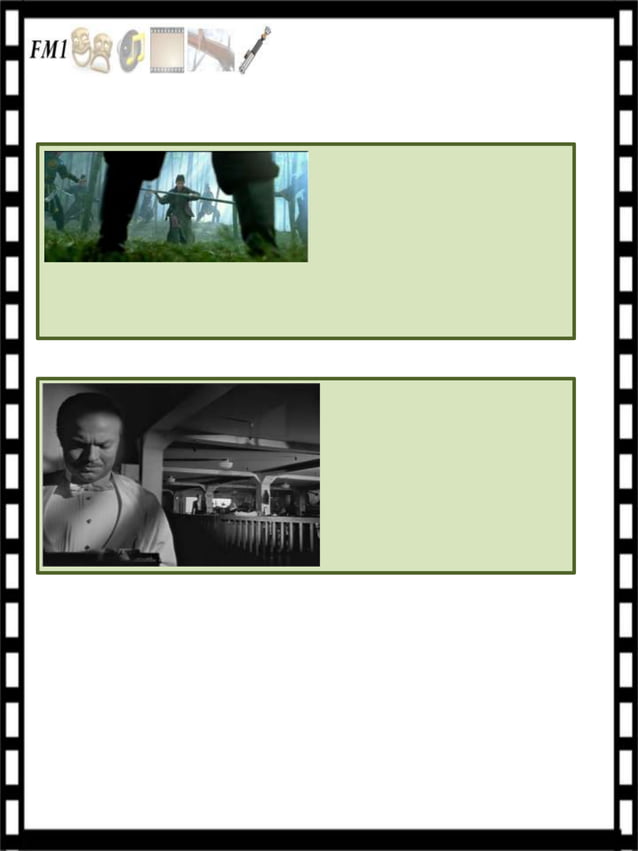 Mise en scene lesson 1 handout | PPTX | Video Production | Content ...