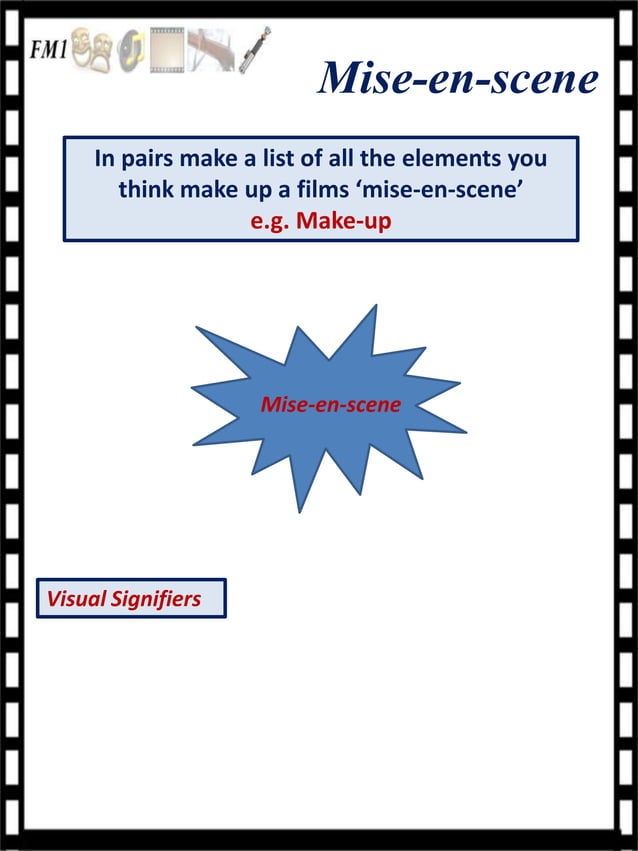 Mise en scene lesson 1 handout | PPTX | Video Production | Content ...