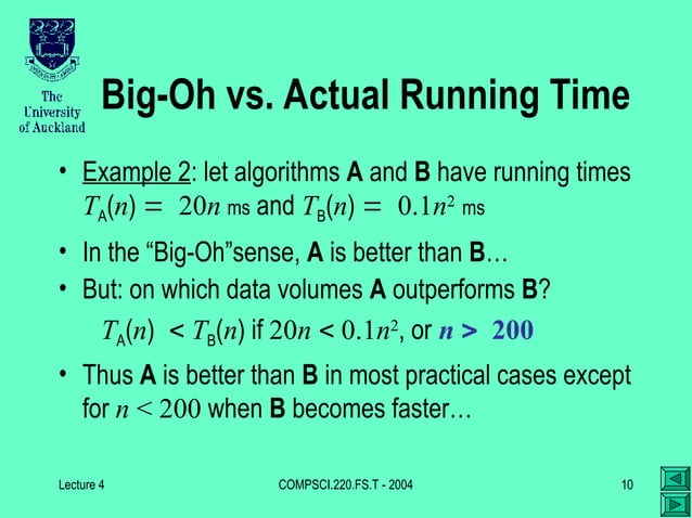 time complexity of algorithm presentation | PPT