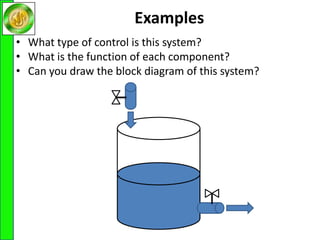 Feedback control: Handout1 | PPTX