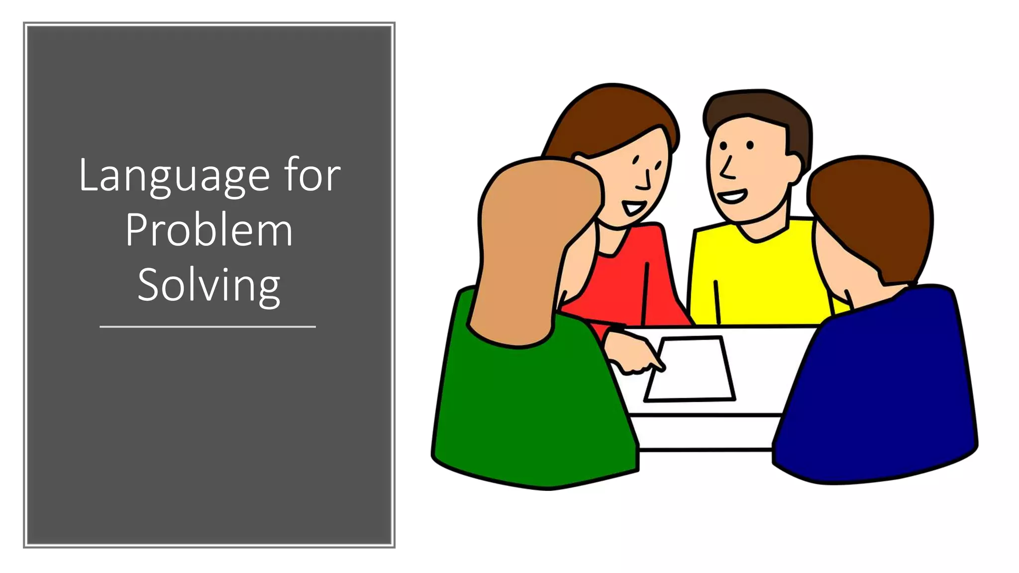 Steps & Language for Problem Solving | PPTX